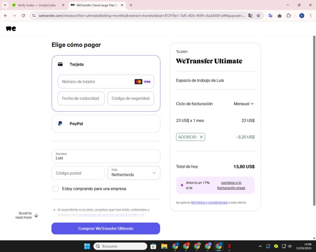 WeTransfer Promo Codes (3 Verified) - 40% Off Apr 2025