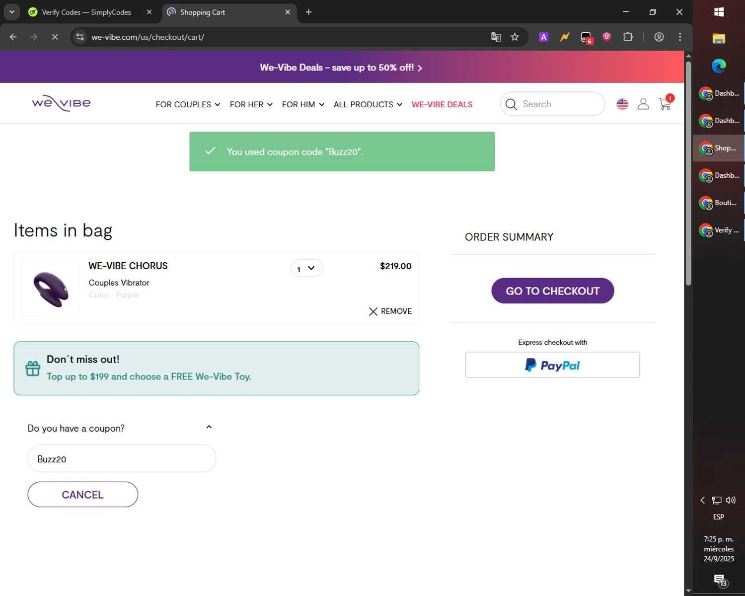We-Vibe Promo Codes - 20% Off Discount January 2026