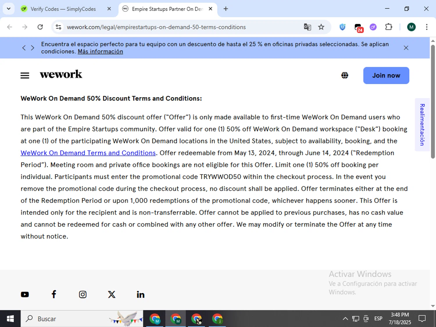Wework Promo Codes - $10 Off Coupons Sep 2025