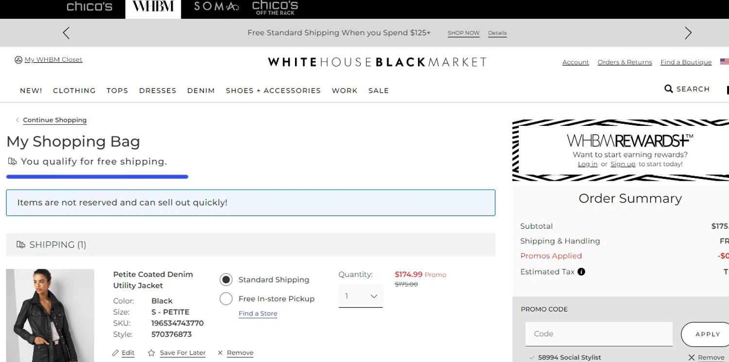 White House Black Market Coupons - 25% Off | November 2024