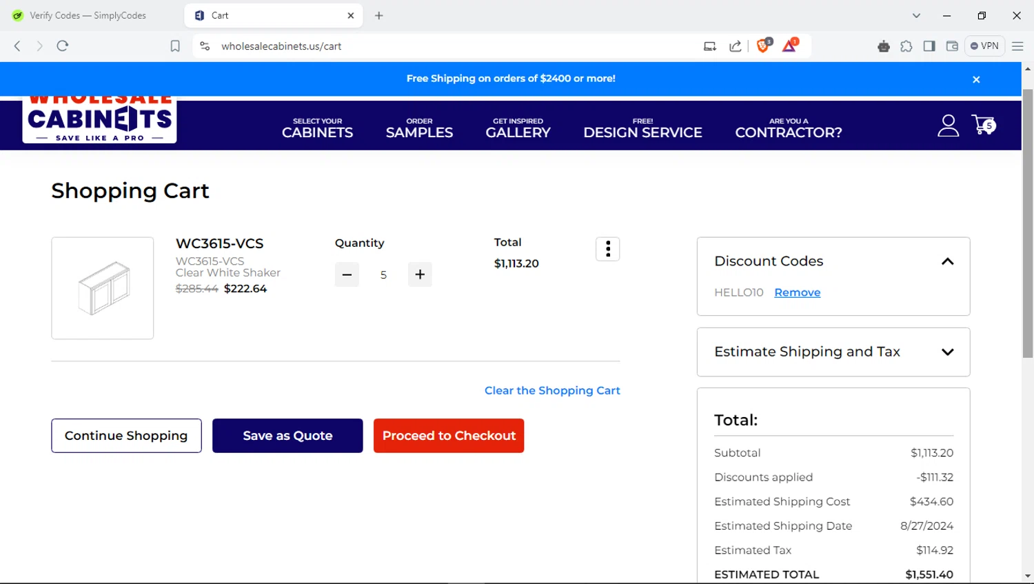 Wholesale Cabinets Discount Codes - 5% Off | November 2024