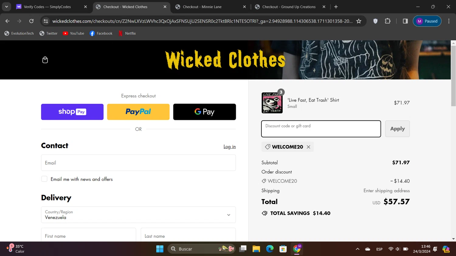 Wicked Clothes Coupons - 20% Off | October 2024