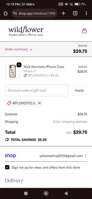 Wildflower Cases Promo Code (46 Verified) - 15% Off Oct 2025