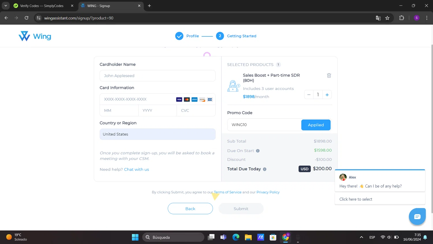 Wing Assistant Promo Codes - $100 Off | November 2024