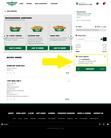 Wingstop Promo Codes - 10% Off | September 2024