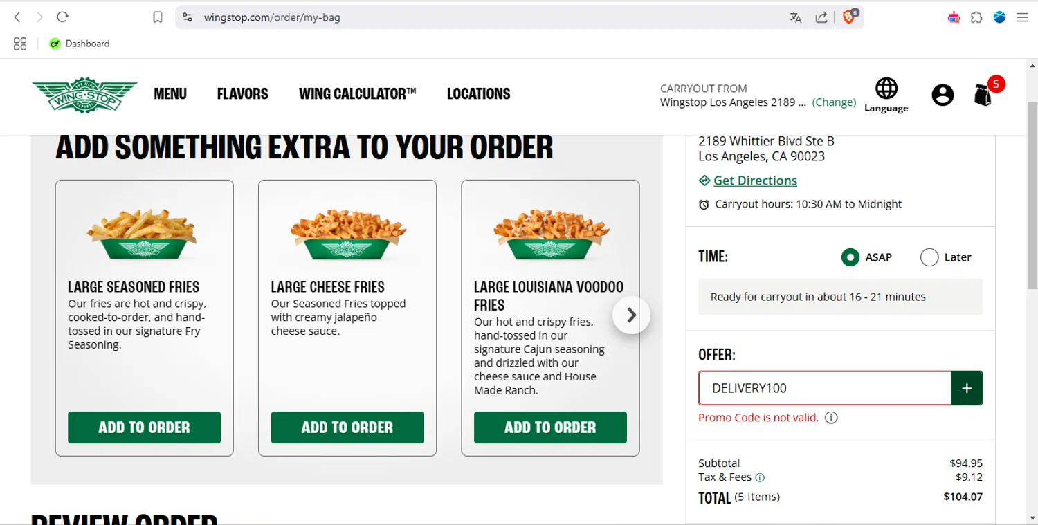 Wingstop Promo Codes - 10% Off Coupons Apr 2025