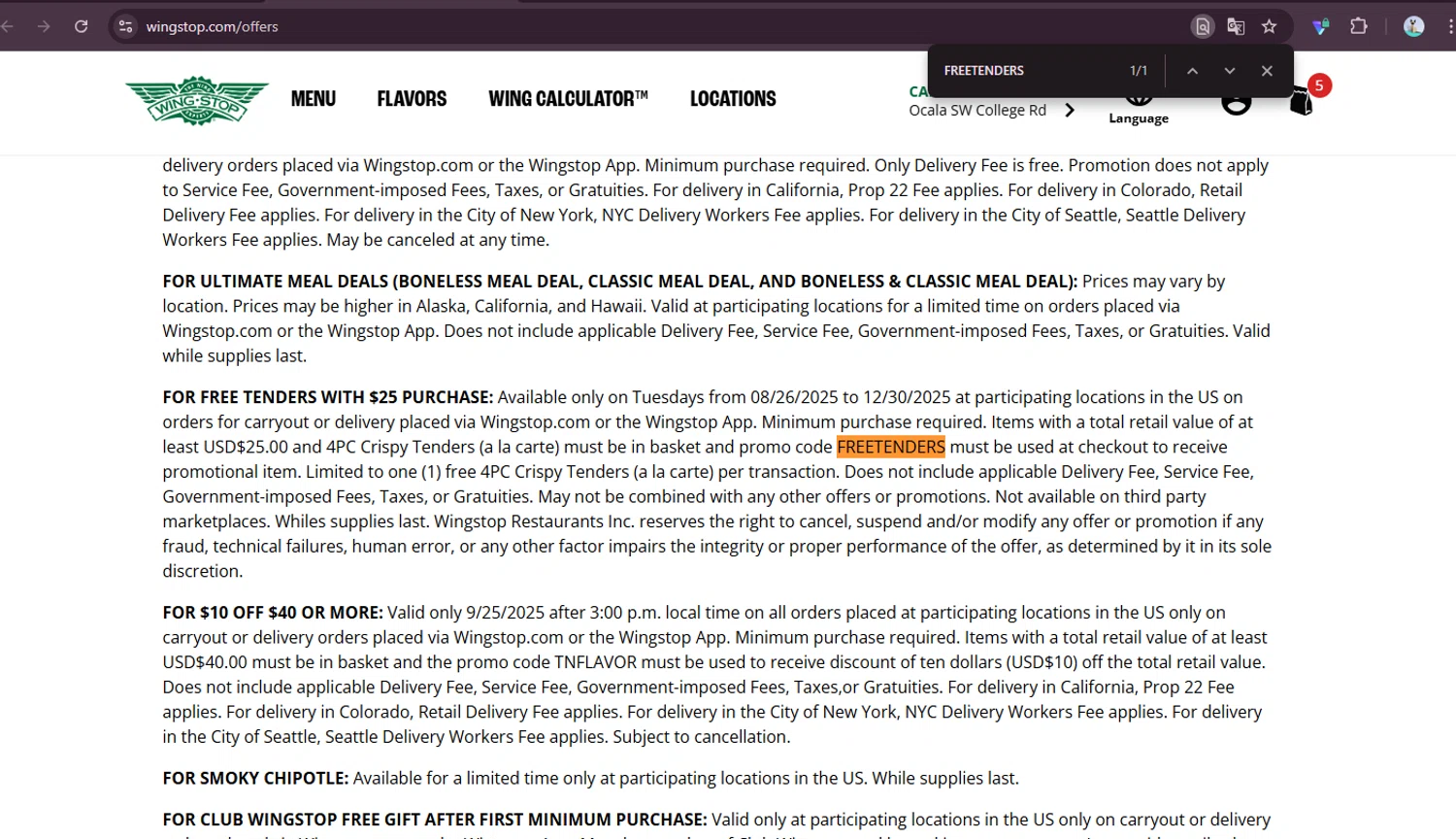 Wingstop Promo Codes - 10% Off (1 Verified) Nov 2025