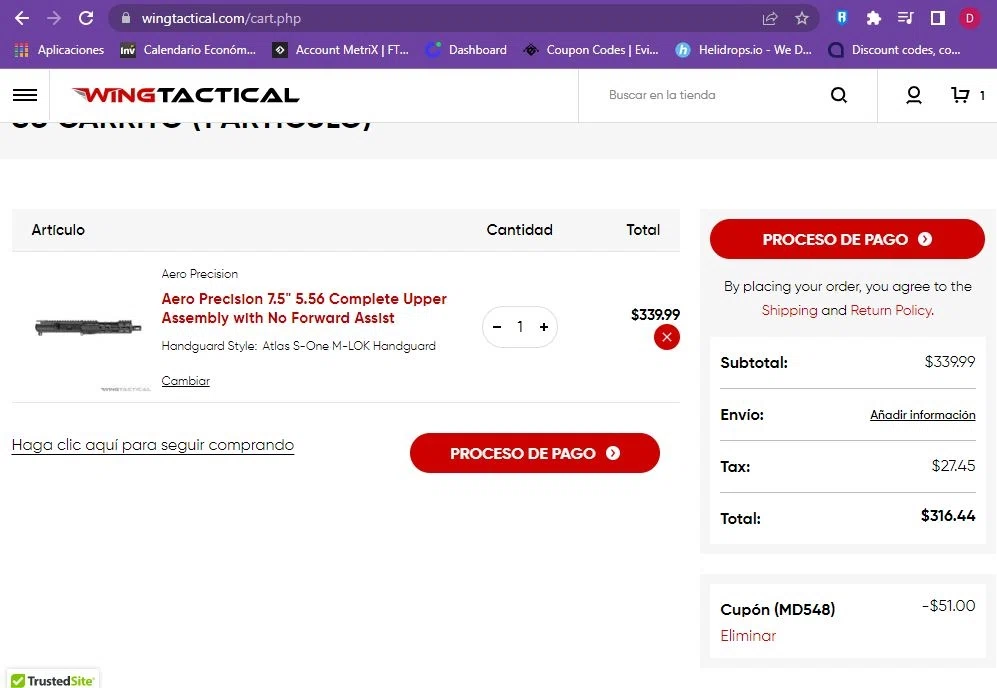 Wing Tactical Coupon Codes - 10% Off | October 2024