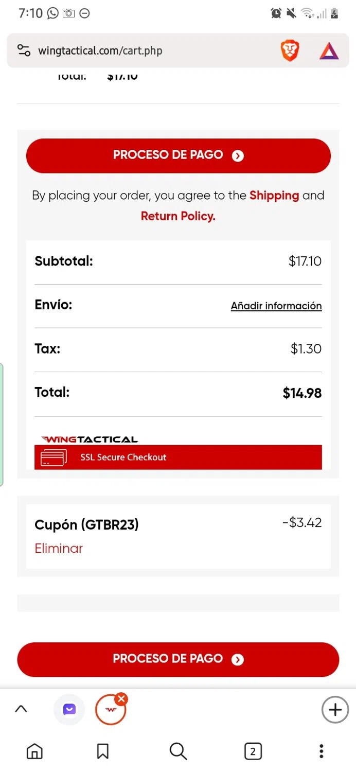 Wing Tactical Coupon Codes - 33% Off | December 2024