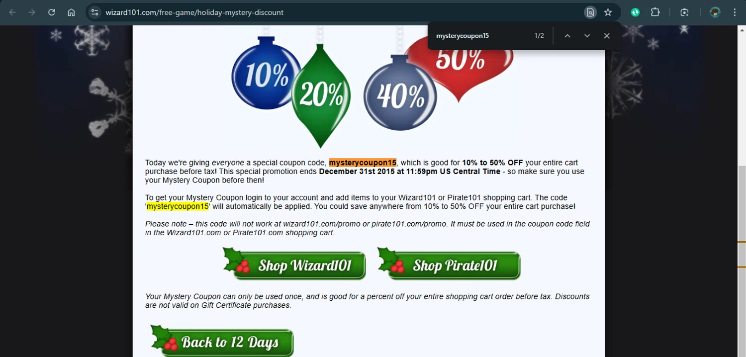 Wizard101 Coupon Codes - 50% Off Coupons Apr 2025