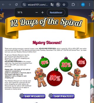 Wizard101 Coupon Codes (1 Verified) - 50% Off Mar 2025