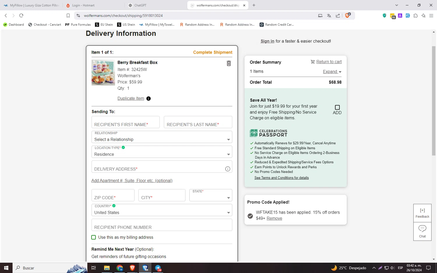 Wolferman's Bakery Promo Codes - 20% Off | November 2024