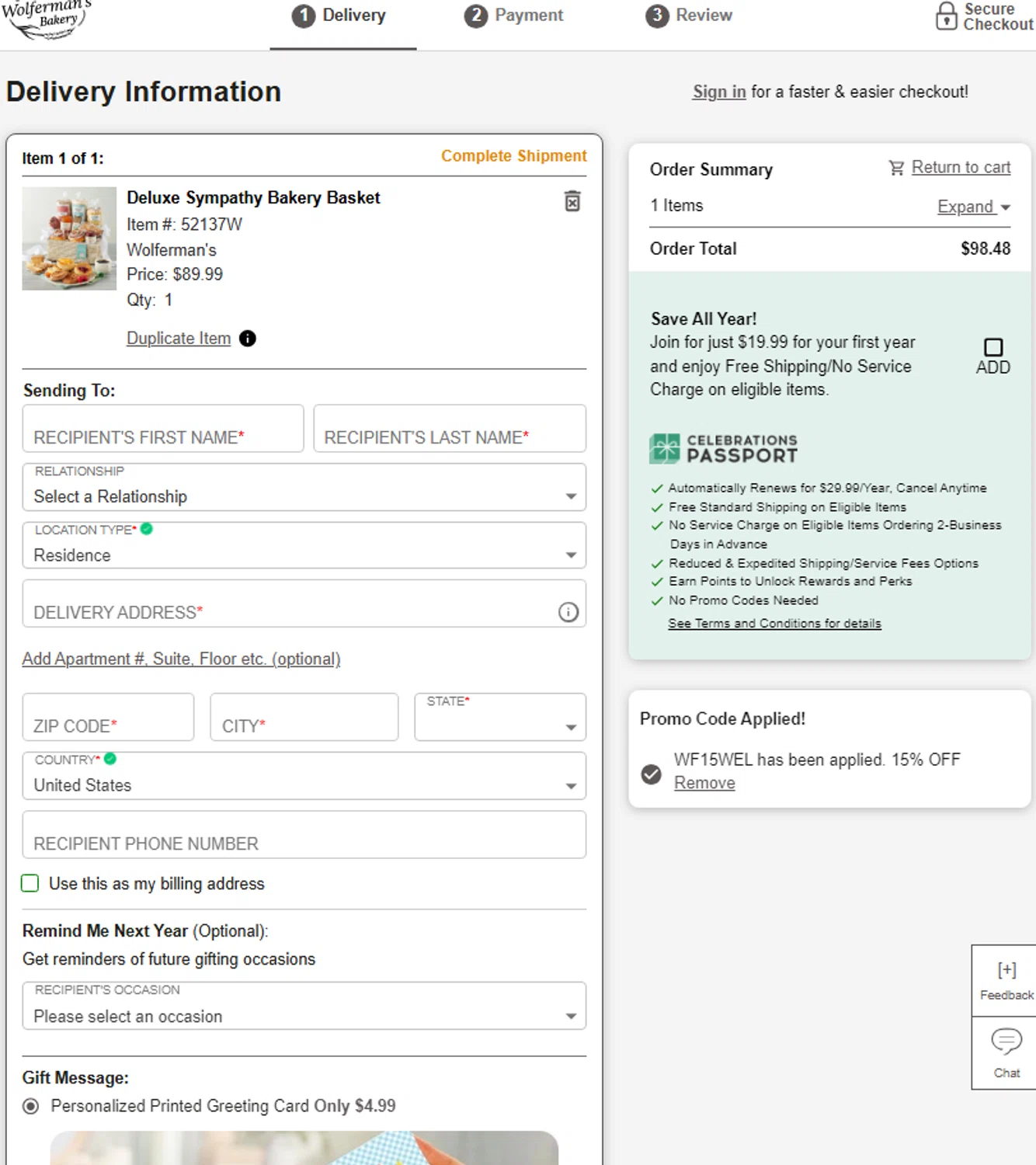 Wolferman's Bakery Promo Codes - 20% Off | November 2024