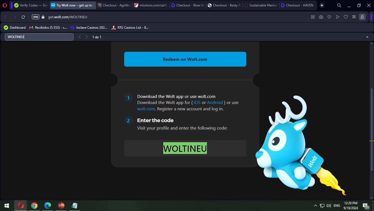 Wolt Promo Codes - $6 Off | October 2024