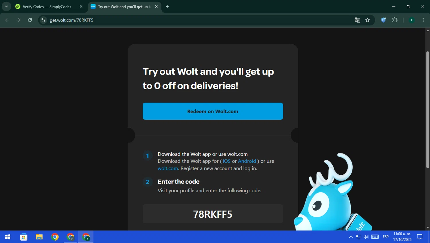 Wolt Promo Codes (6 Verified) - $5 Off w/Code Oct 2025