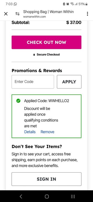 Woman Within Promo Codes - 50% Off | September 2024