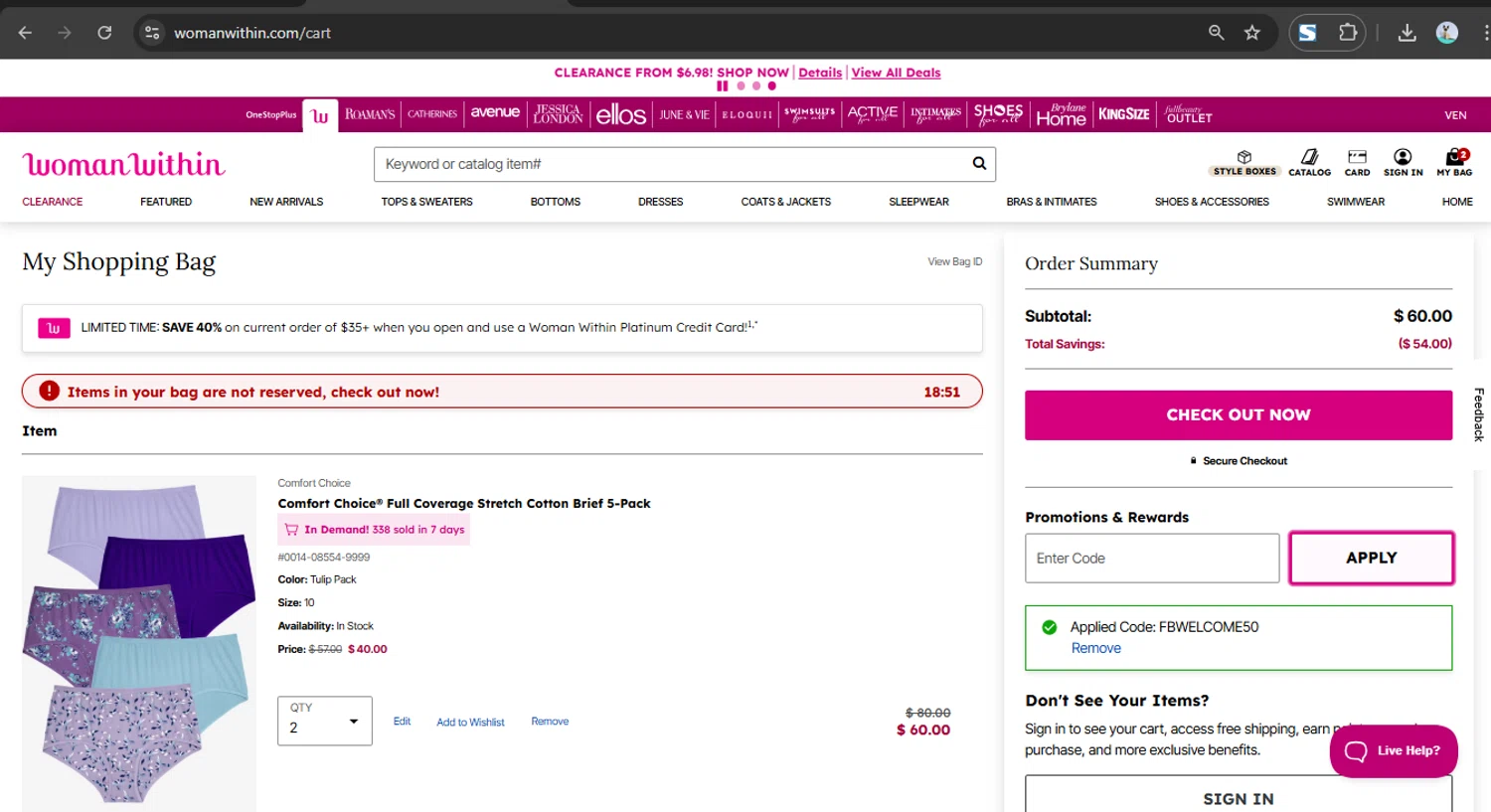 Woman Within Promo Codes - 60% Off (Verified) Sep 2025