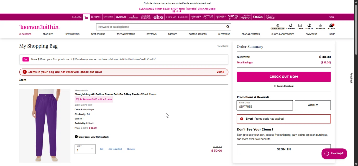 Woman Within Promo Codes - 70% Off (Verified) Oct 2025