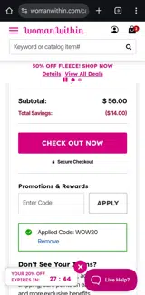 Woman Within Promo Codes - 45% Off (+20 Codes) Jun 2026