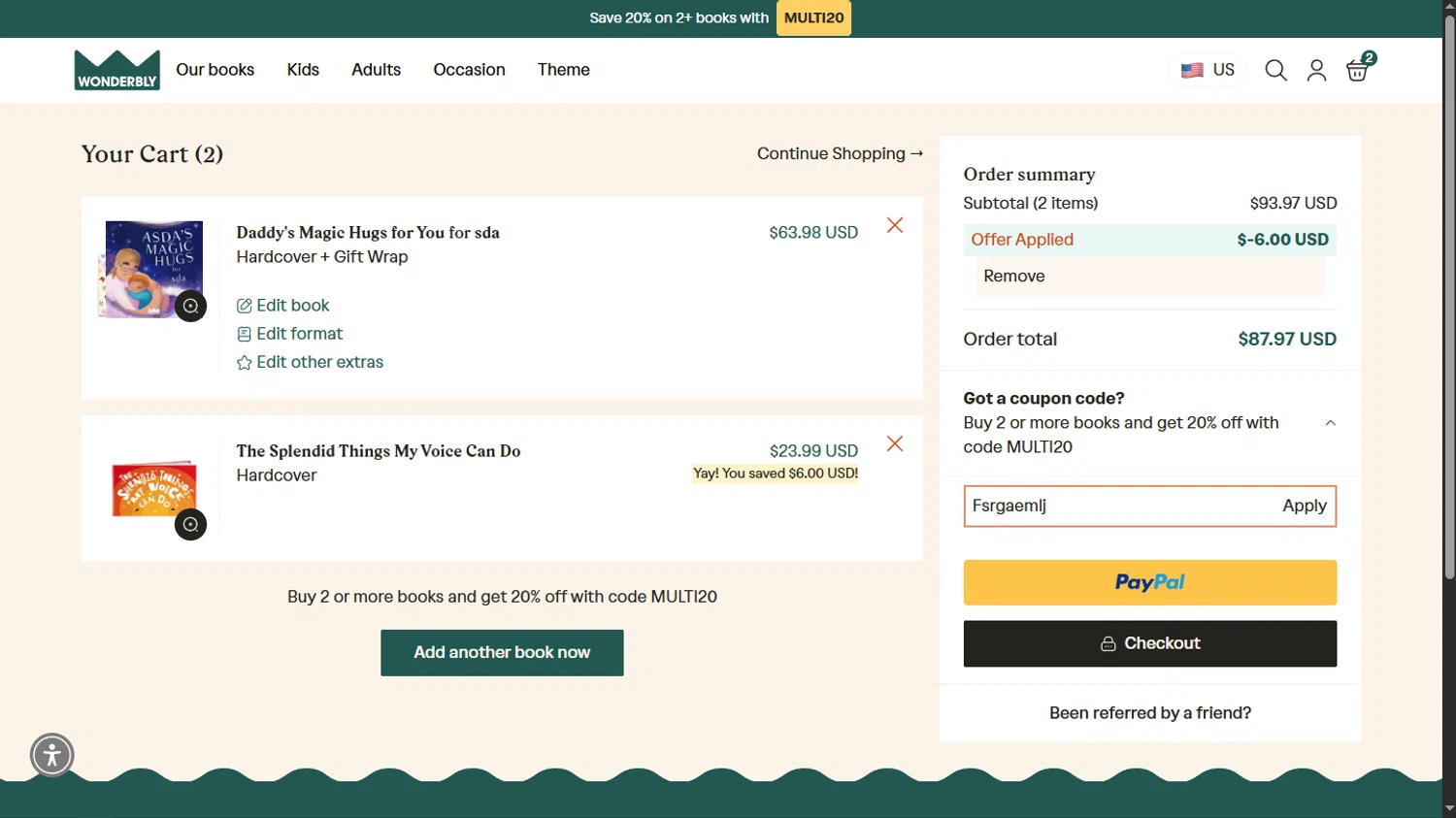 Wonderbly Promo Codes (9 Verified) - 20% Off w/Code Jun 2025