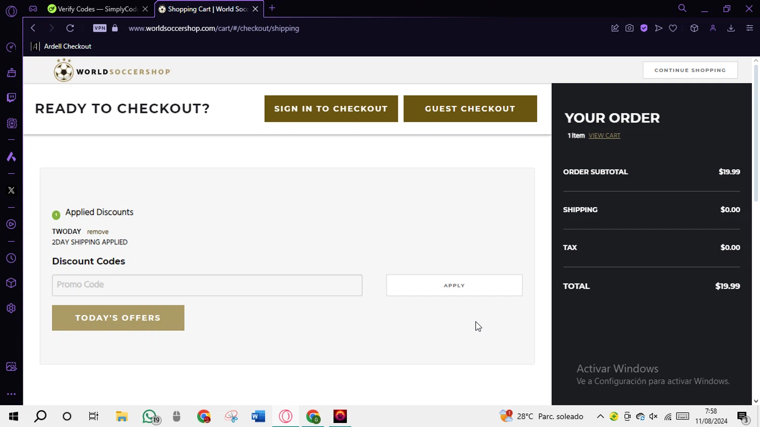 World Soccer Shop Promo Codes - 20% Off | September 2024