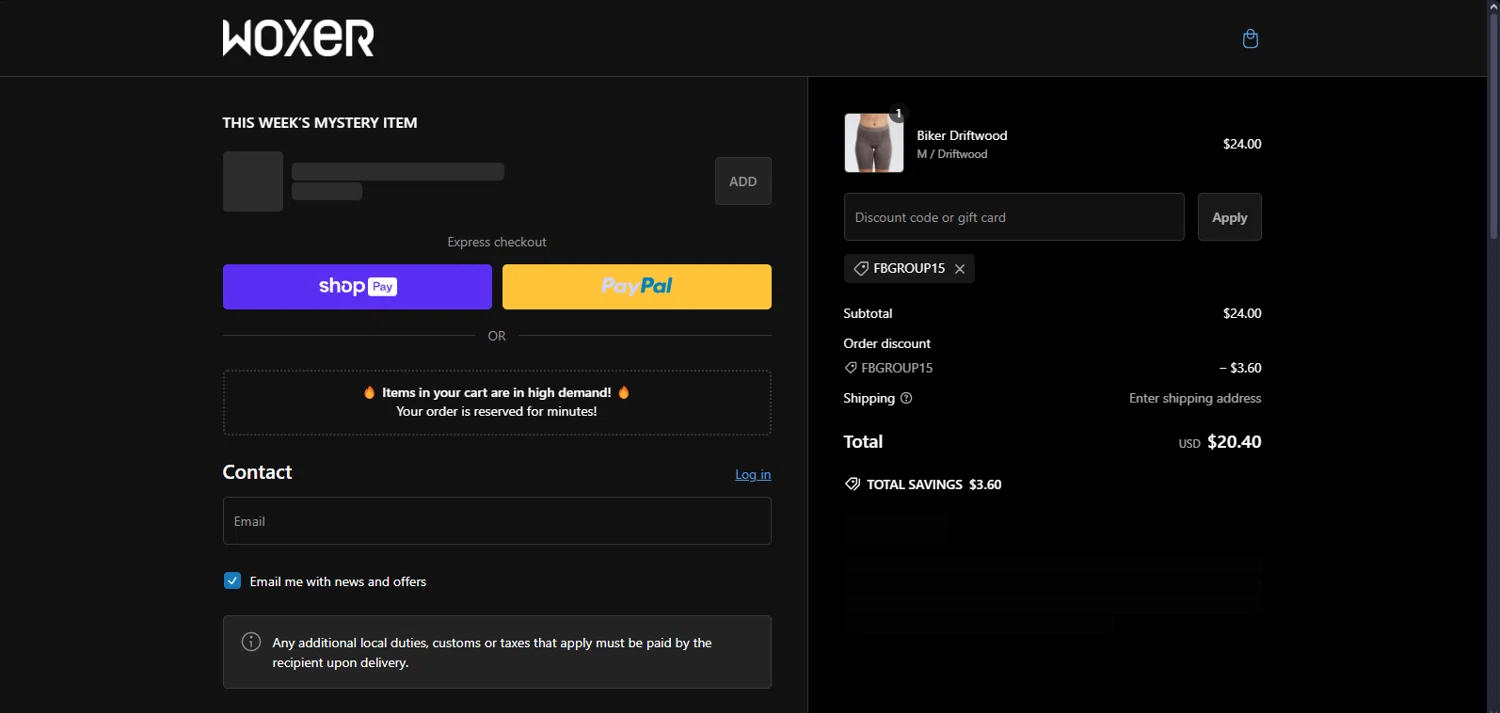 Woxer Discount Codes - 20% Off | November 2024