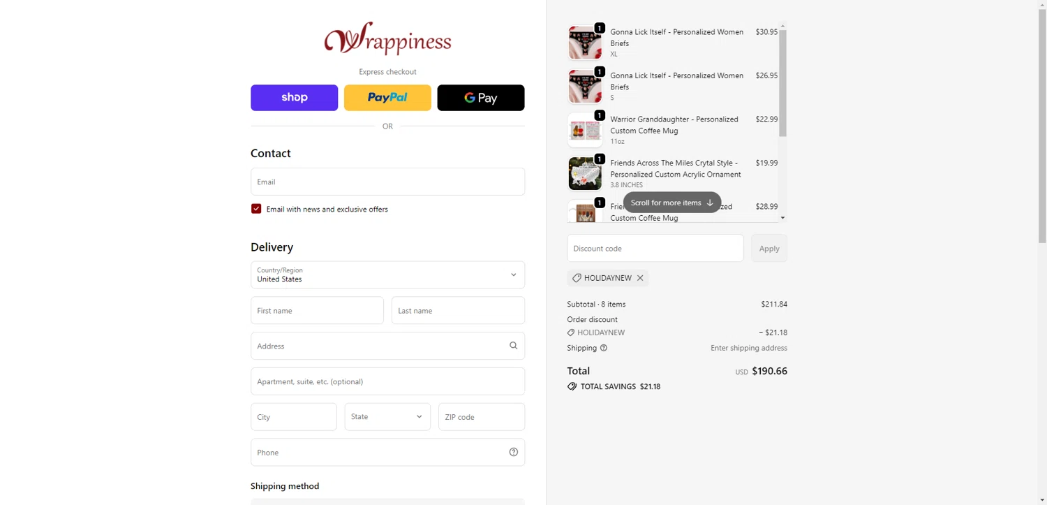 Wrappiness Promo Codes - 30% Off (5 Verified) Dec 2025