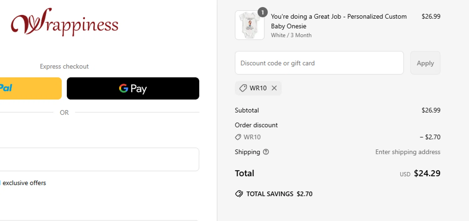 Wrappiness Promo Codes (4 Verified) - 30% Off Oct 2025