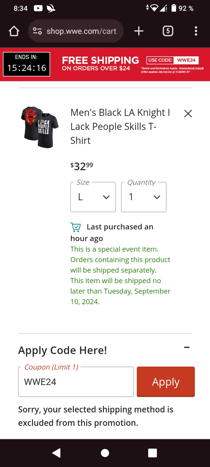 WWE Coupon Codes - 10% Off | September 2024