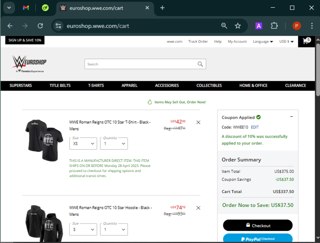 WWE Coupon Codes (5 Verified) - 10% Off Sitewide May 2025