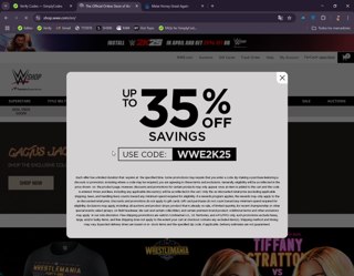 WWE Coupon Codes (5 Verified) - 10% Off Sitewide May 2025