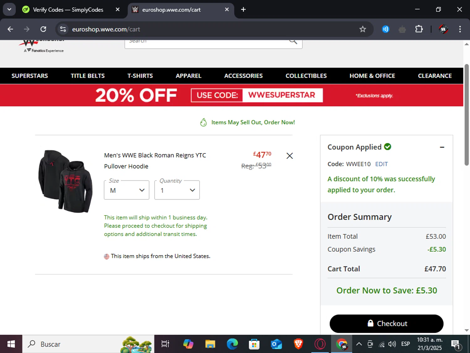 WWE Shop Promo Codes - 35% Off (8 Verified) Jan 2026