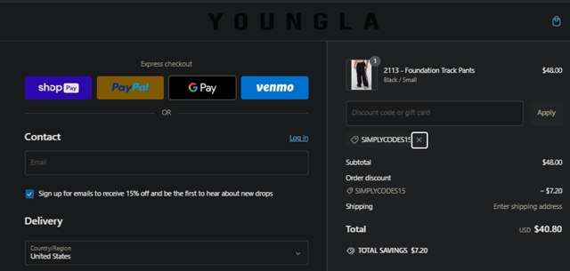YoungLA Discount Codes (7 Verified) - 15% Off Jan 2025