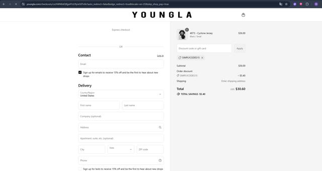 YoungLA Promo Codes (1 Verified) - 15% Off Sitewide Oct 2025