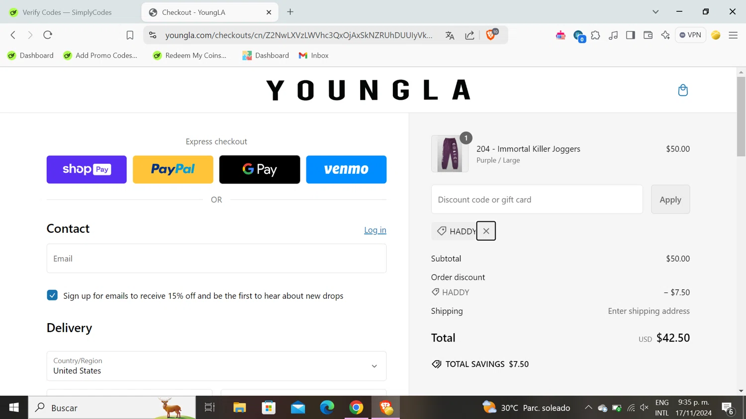 YoungLA Discount Codes - 15% Off | December 2024