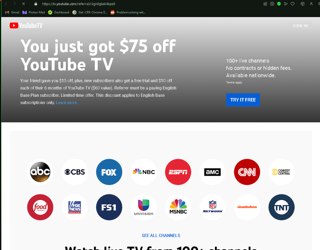 YouTube TV Promo Codes - $15 Off Coupons Mar 2025