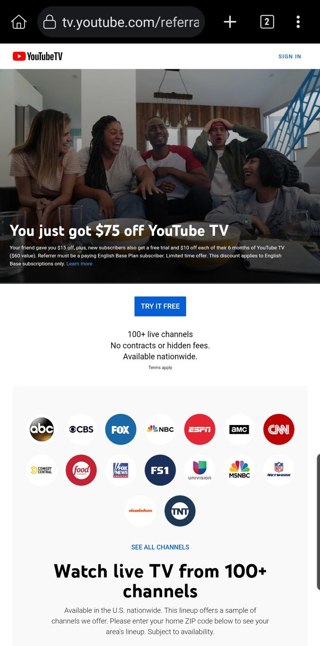 YouTube TV Promo Codes - $15 Off (1 Verified) May 2025