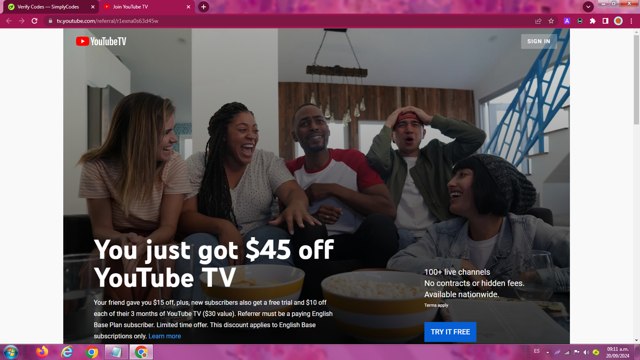 YouTube TV Promo Codes & Black Friday 2024 Deals - 10% Off