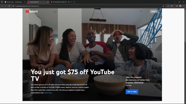 YouTube TV Promo Codes - $15 Off Coupons Mar 2025