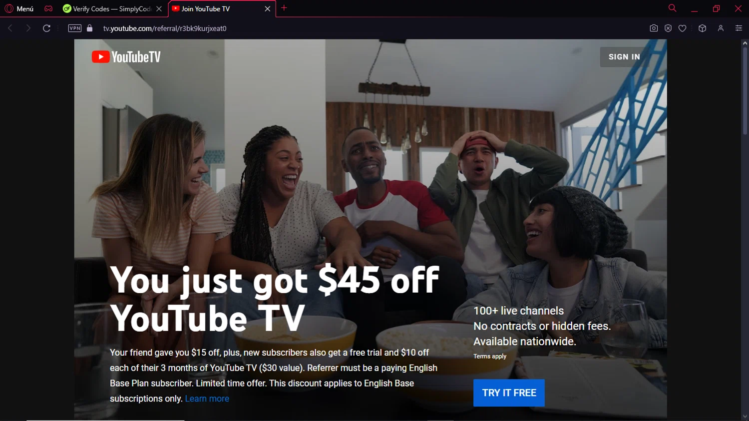 YouTube TV Promo Codes - $50 Off | September 2024