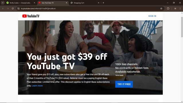 YouTube TV Promo Codes - 40% Off | January 2025