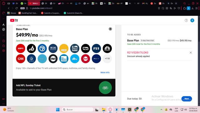 YouTube TV Promo Codes - $15 Off (2 Verified) Sep 2025