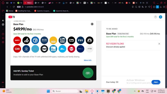YouTube TV Promo Codes - $15 Off (2 Verified) Sep 2025