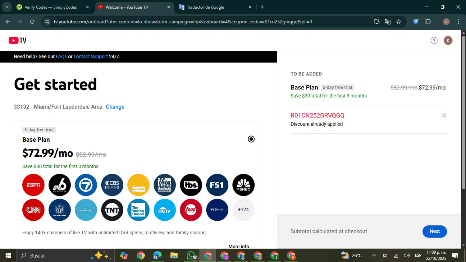 YouTube TV Promo Codes - $30 Off (2 Verified) Oct 2025