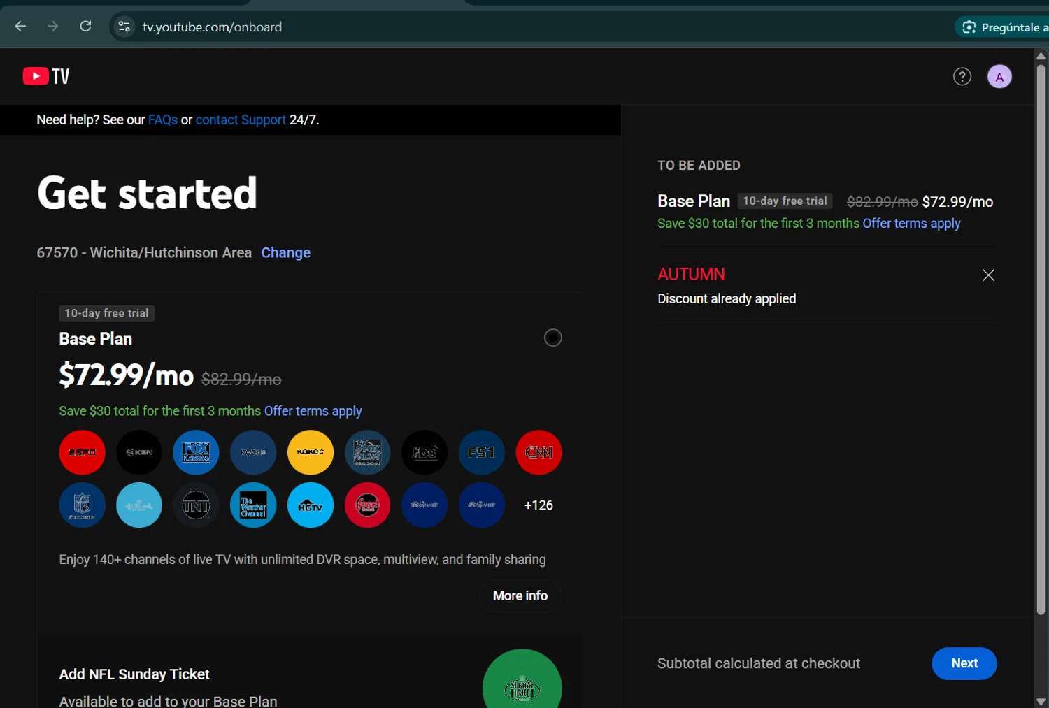 YouTube TV Promo Codes - $10 Off (1 Verified) Dec 2025