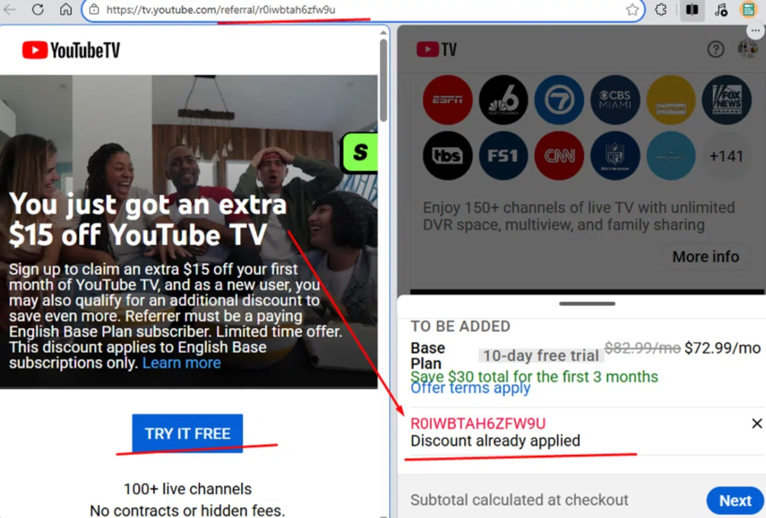 YouTube TV Promo Codes - $15 Off (1 Verified) Jan 2026