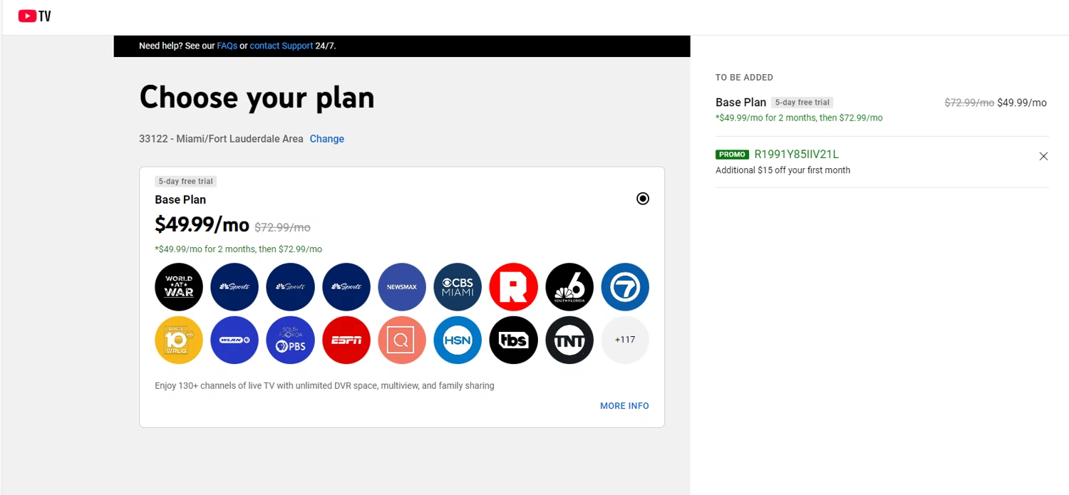 YouTube TV Promo Codes & Black Friday 2024 Deals - 10% Off