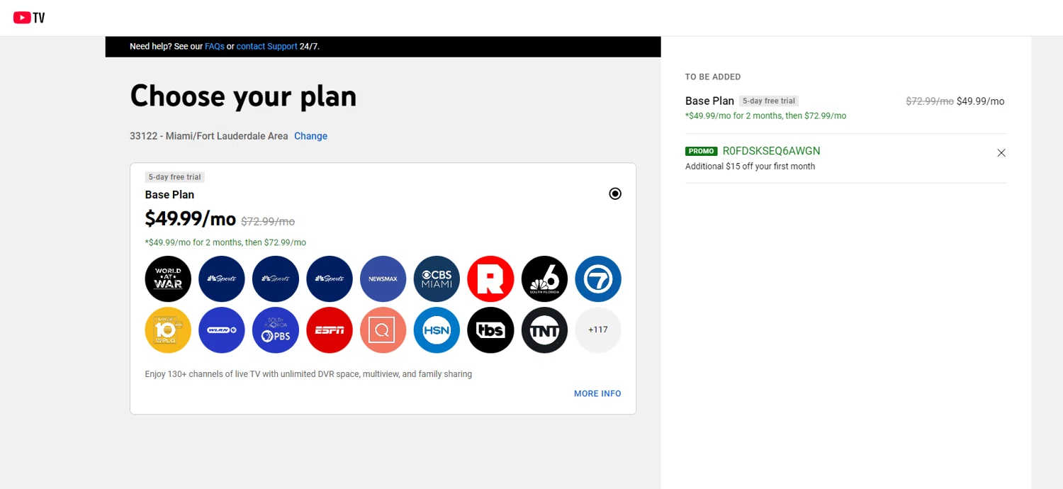 YouTube TV Promo Codes & Black Friday 2024 Deals - 10% Off