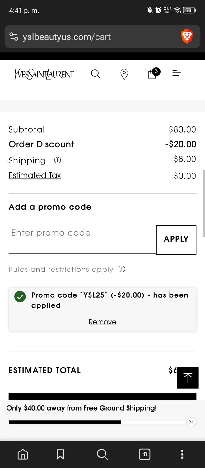 YSL Beauty Promo Codes - 25% Off | November 2024