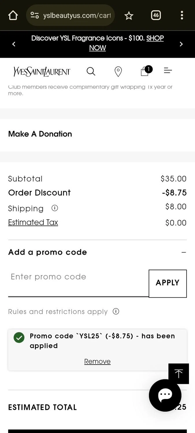 YSL Beauty Promo Codes - 25% Off | November 2024